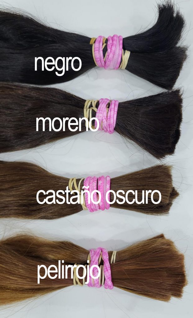 Pelo humano negro 80gr. - Bebes Reborn